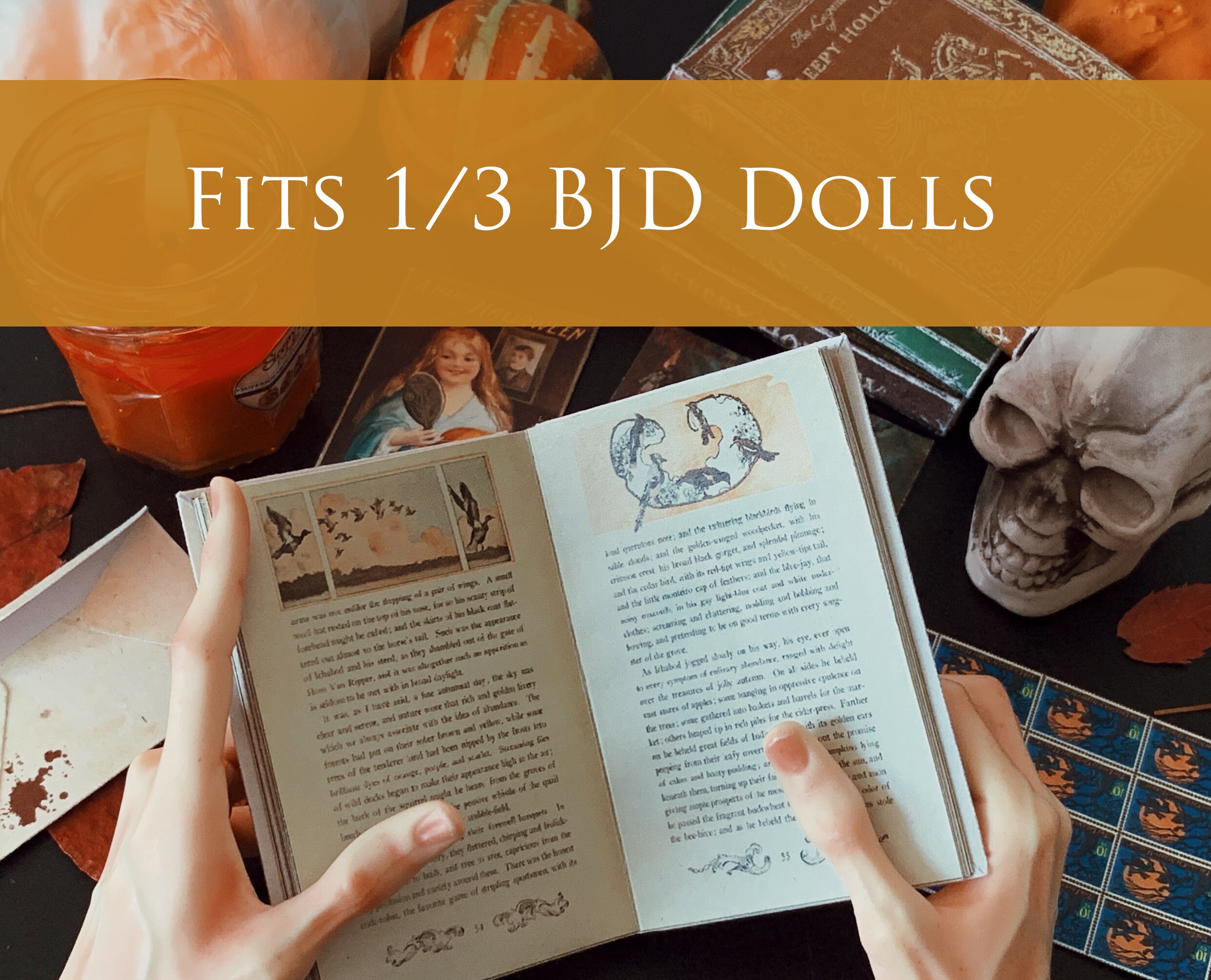 Mini BJD Doll Book Printable Sleepy Hollow Digital Download, Halloween ...