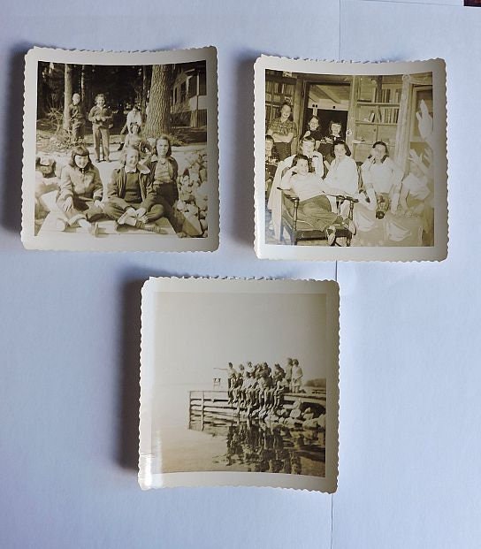 5 Vintage Snapshots fun at Camp - Etsy