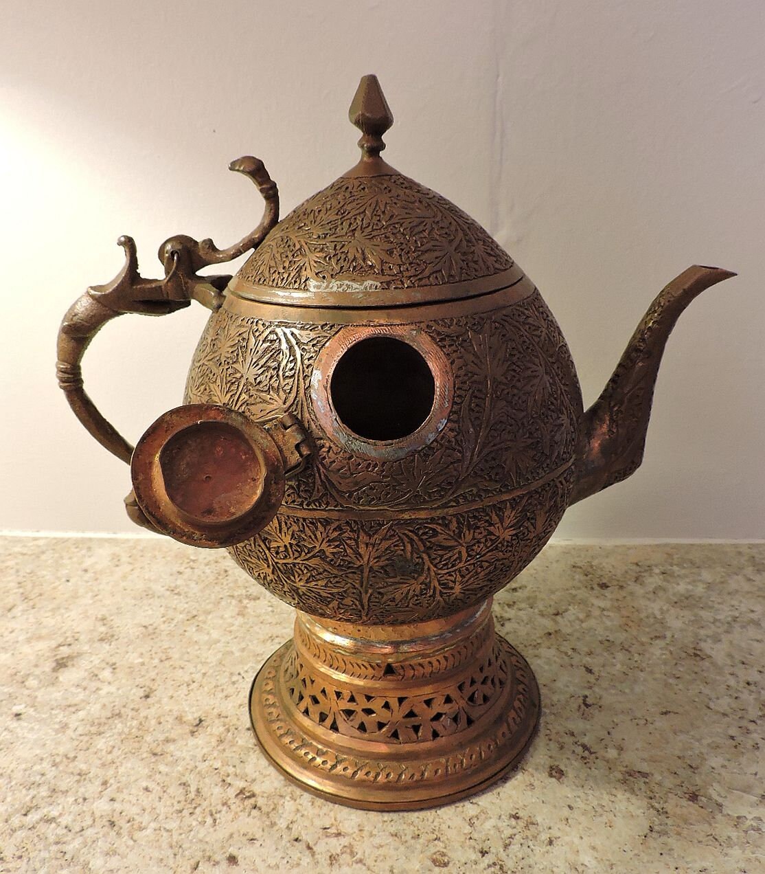 Antique Middle Eastern Ornate Brass & Copper Samovar Kettle Pot - Etsy