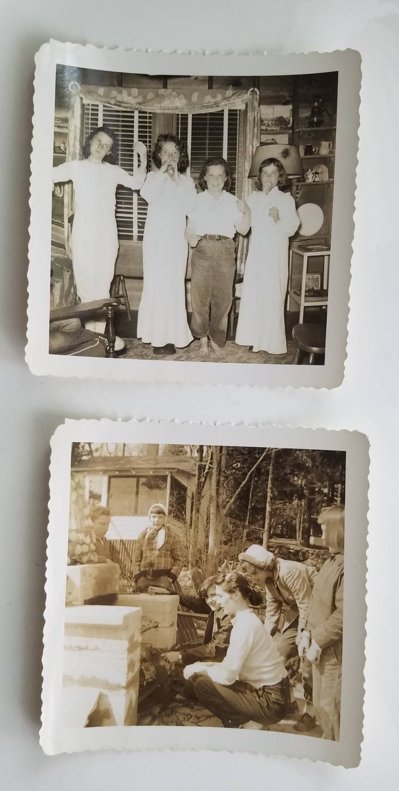 5 Vintage Snapshots fun at Camp - Etsy