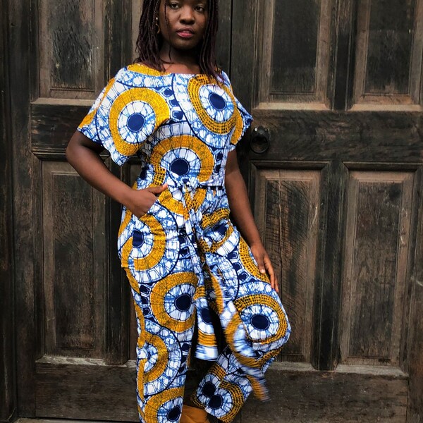 African Print Jumpsuit for Women - Etsy