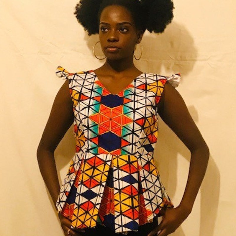 African Print Top - Etsy