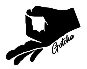 Gotcha Car Decal - Etsy