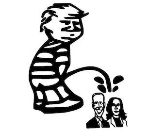 Calvin Pee on Decal | Etsy