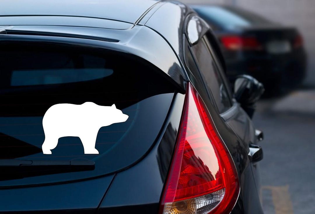 Bear Vinyl Die Cut Car Decal Sticker Car Truck Window Outdoors - Etsy