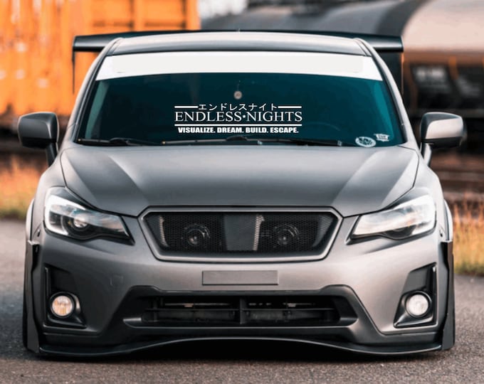 Endless Nights JDM Car Window Decal Sticker Bumper Sticker, Windshield ...