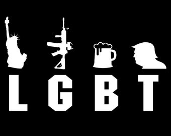 Lgbt Trump Sticker - Etsy