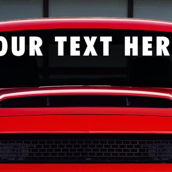 Inside Car Window Custom Decals - Etsy