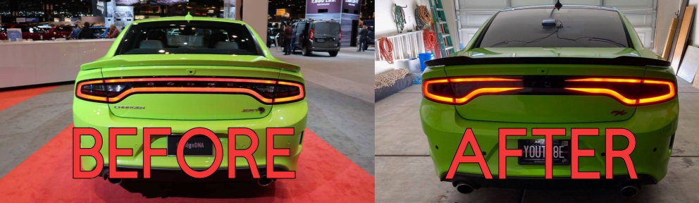 Dodge Charger tail light decal style a 2015 Hellcat scat pack | Etsy