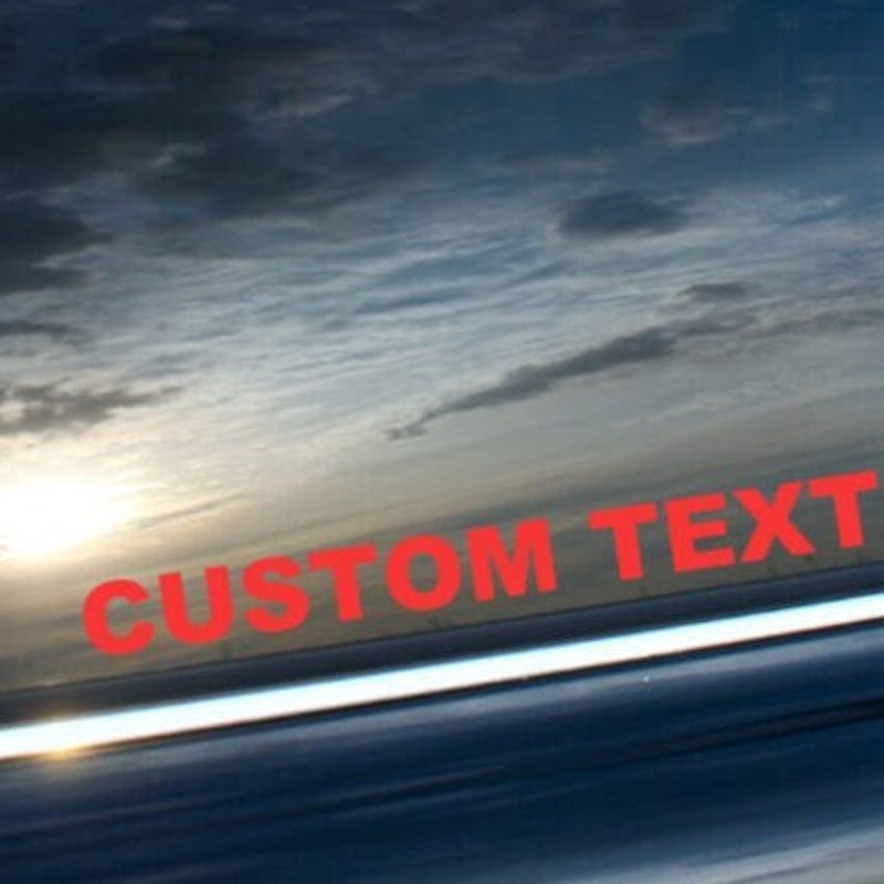 Text on Car Decal - Etsy