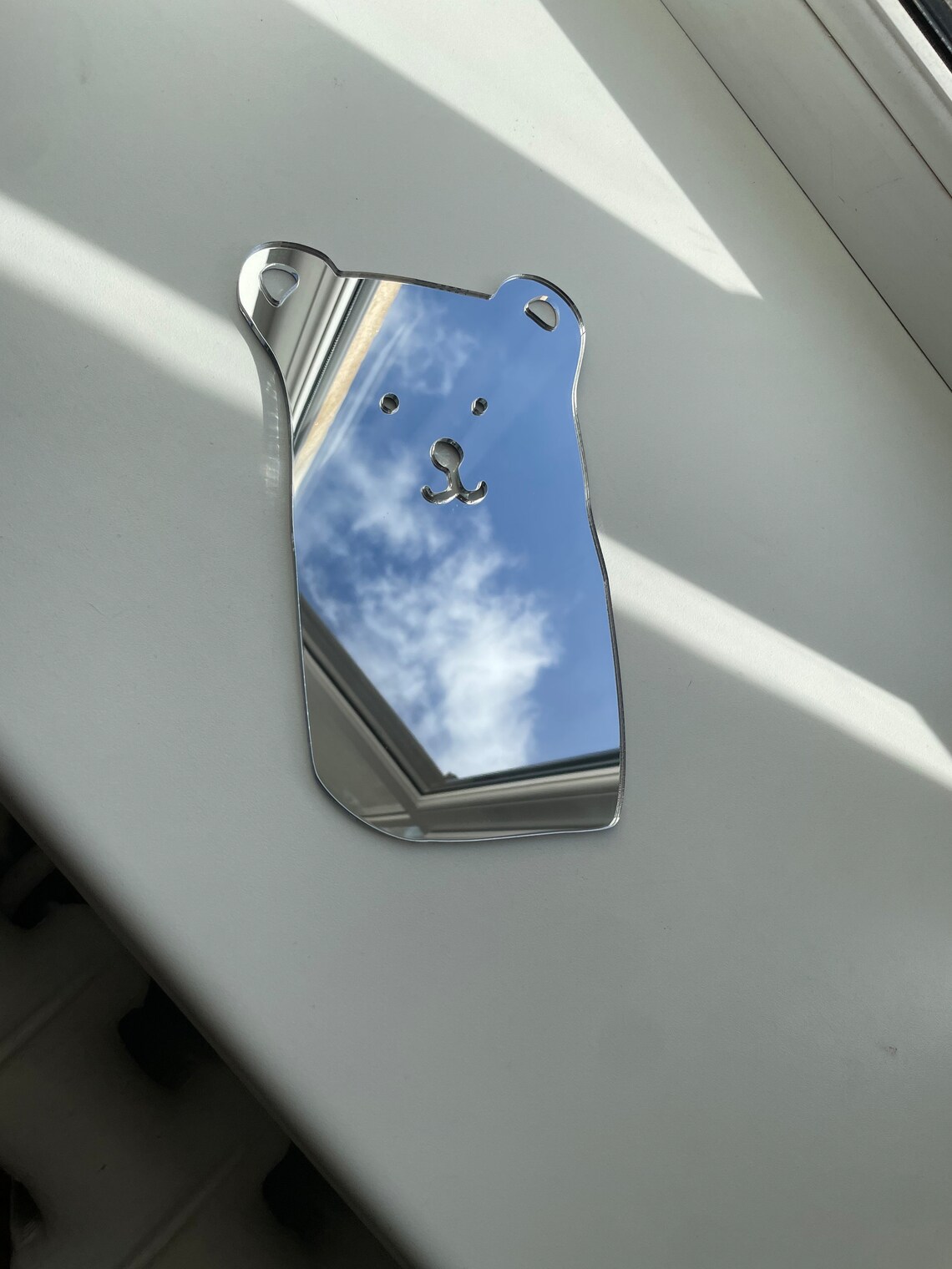 Bear Shaped Mirorror, Acrylic Stick on Mirror Shatter Free Safe for ...