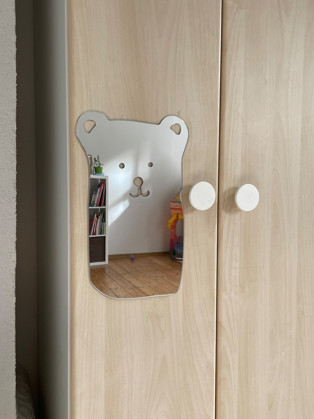 Bear Shaped Mirorror, Acrylic Stick on Mirror Shatter Free Safe for ...