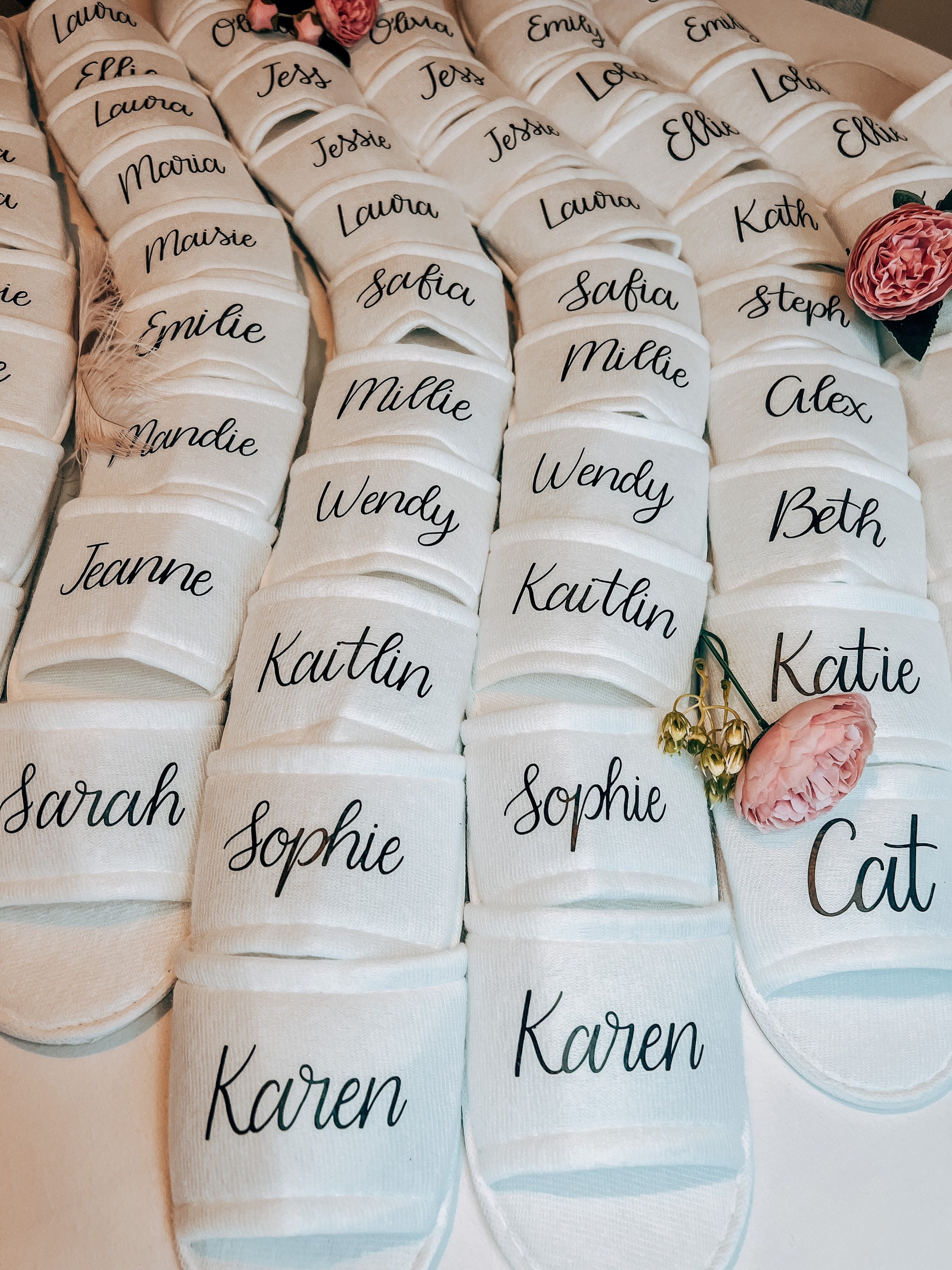 Personalised Slippers / Pamper Party Slippers / Hen Do - Etsy UK
