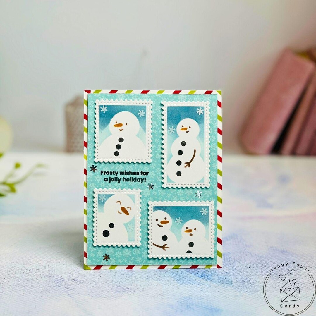 Handmade Snowman Holiday Card Christmas Cards Blank Inside - Etsy