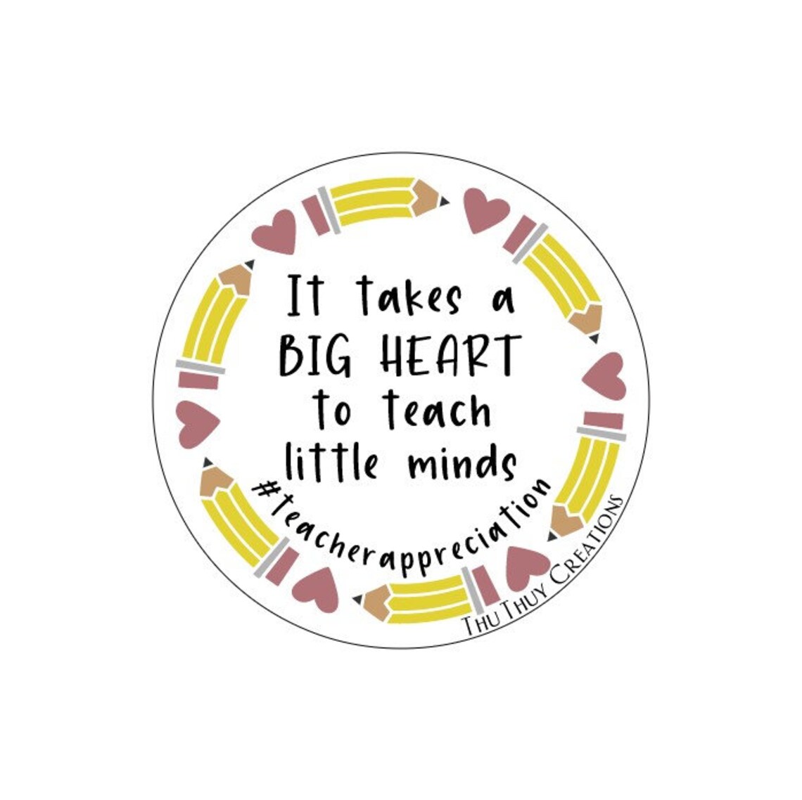 Teacher Appreciation Stickers Notebook Matte Vinyl Stickers | Etsy