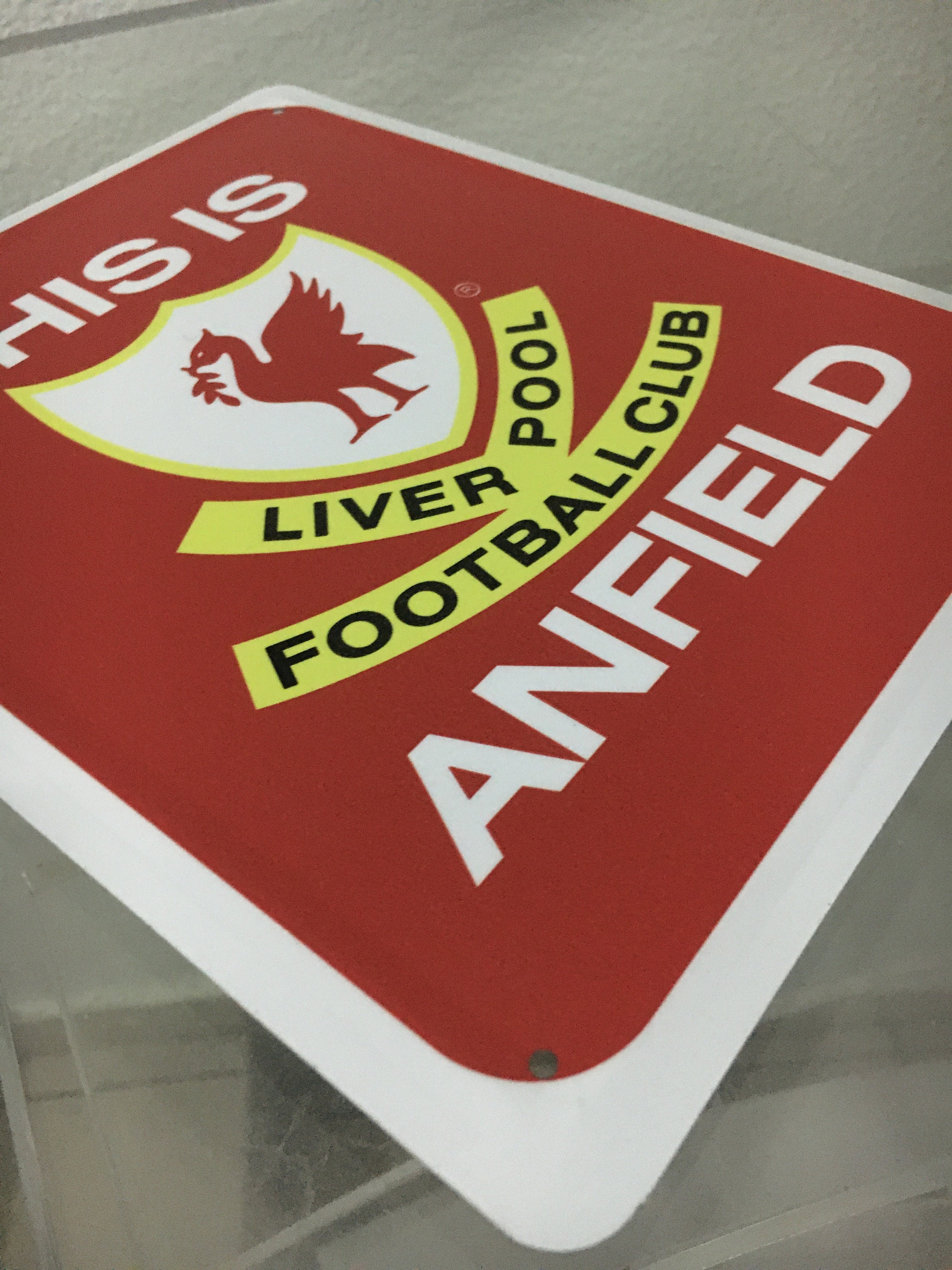 This is Anfield sign Liverpool tin sign Anfield Road stadium | Etsy