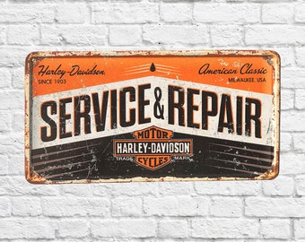 Harley Davidson Garage Sign - Etsy