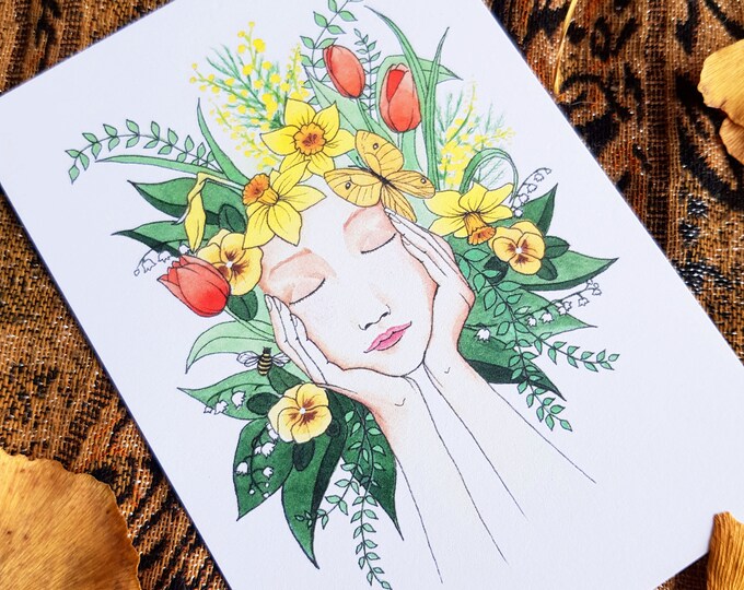 Carte Le Printemps - Etsy France