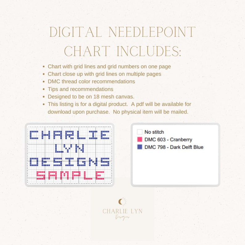 Birthday Cake Digital Needlepoint Chart - Aurora Cake - Sleeping Beauty ...