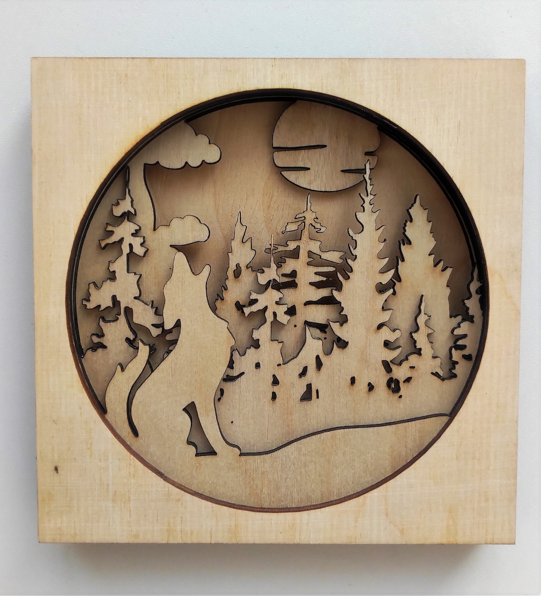 Wolf Laser Cut Files Wolf Svg Vector Wolf Cnc Router Glowforge Files ...