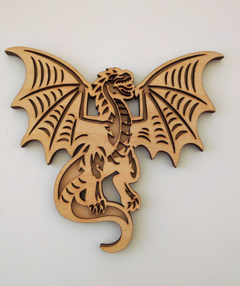 Dragon 3D Layer SVG Dxf Dragon Multi-layer INSTANT DOWNLOAD Ornaments ...