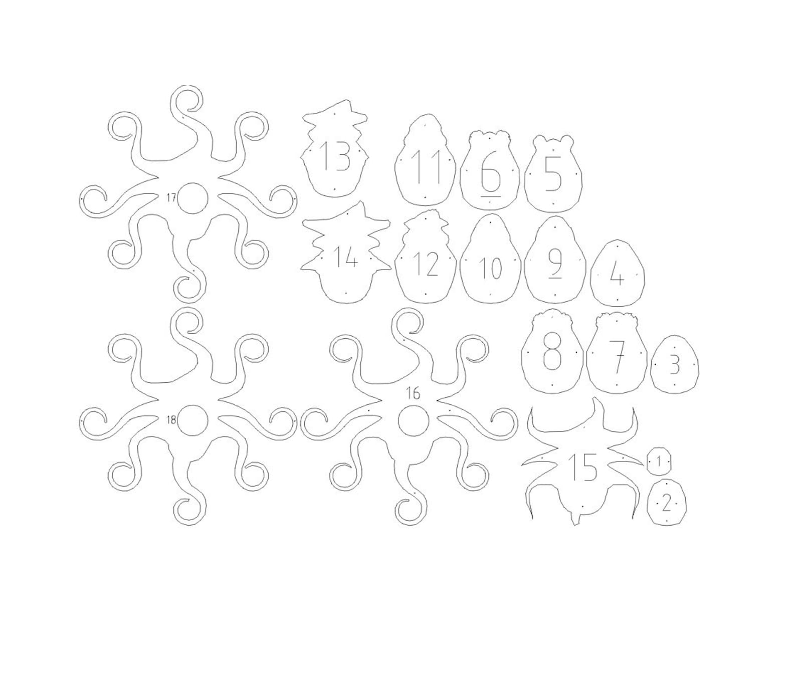 Octopus Laser Cut Octopus Svg Vector Octopus Cnc Router Cut Files ...