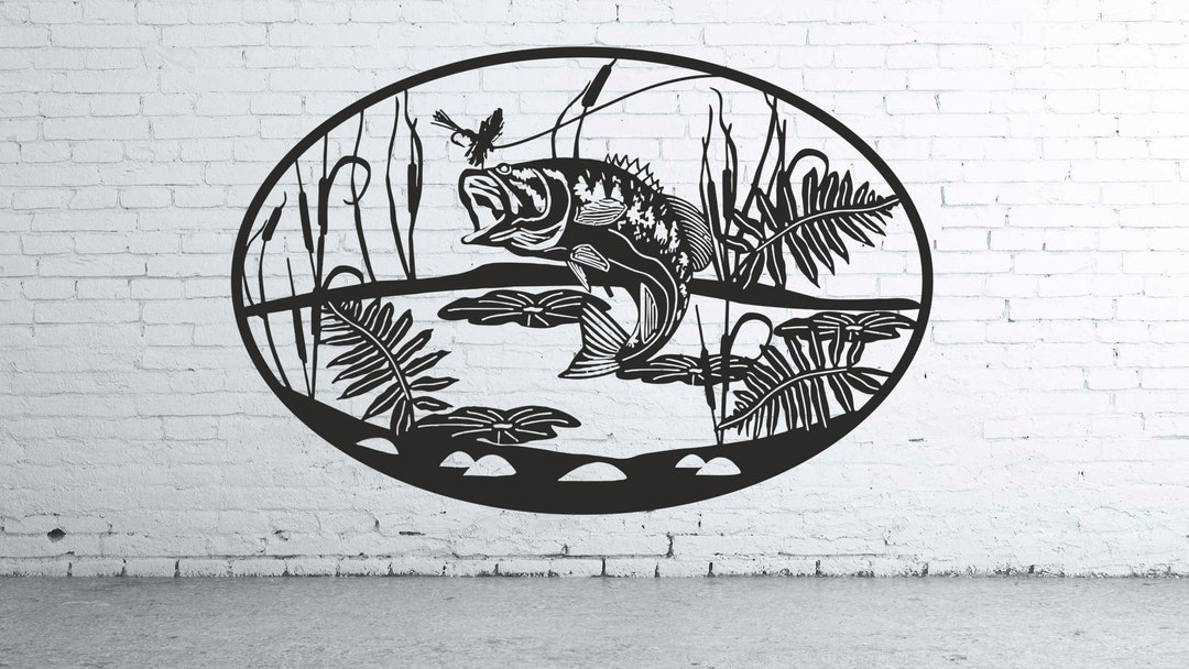 Fishing Wall Panels Laser Cut File in Svg, Dxf, AI, CDR for Glowforge ...