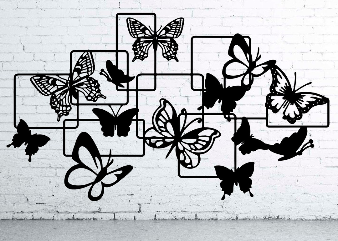 Butterfly Svg Vector Butterfly Cnc Router Cut Files Butterfly Cnc Files ...