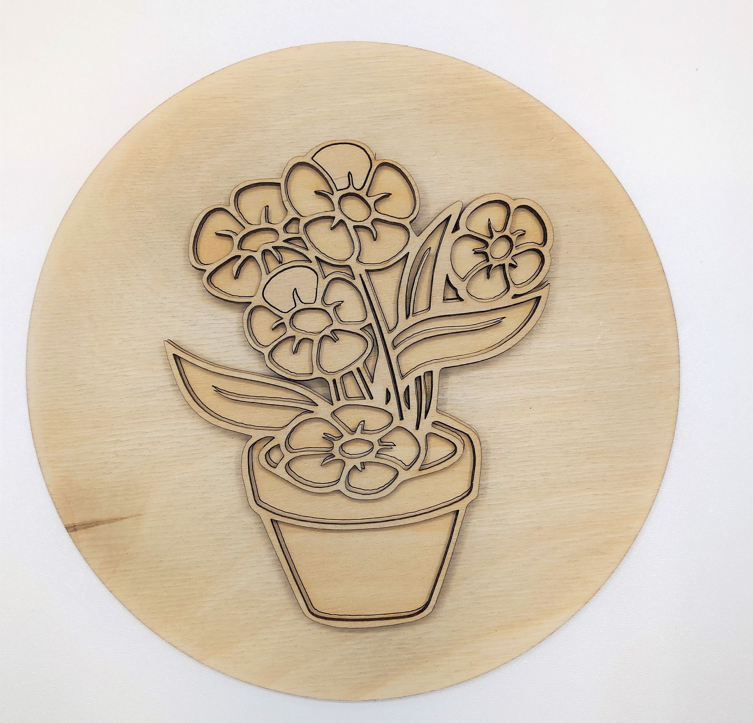 Flower Svg for Glowforge Laser Cut Vector Files SVG CNC, Flower 3D ...