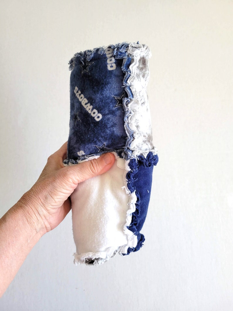 Dallas Cowboys Bear Baby Rag Quilt Dallas Cowboys Toddler - Etsy