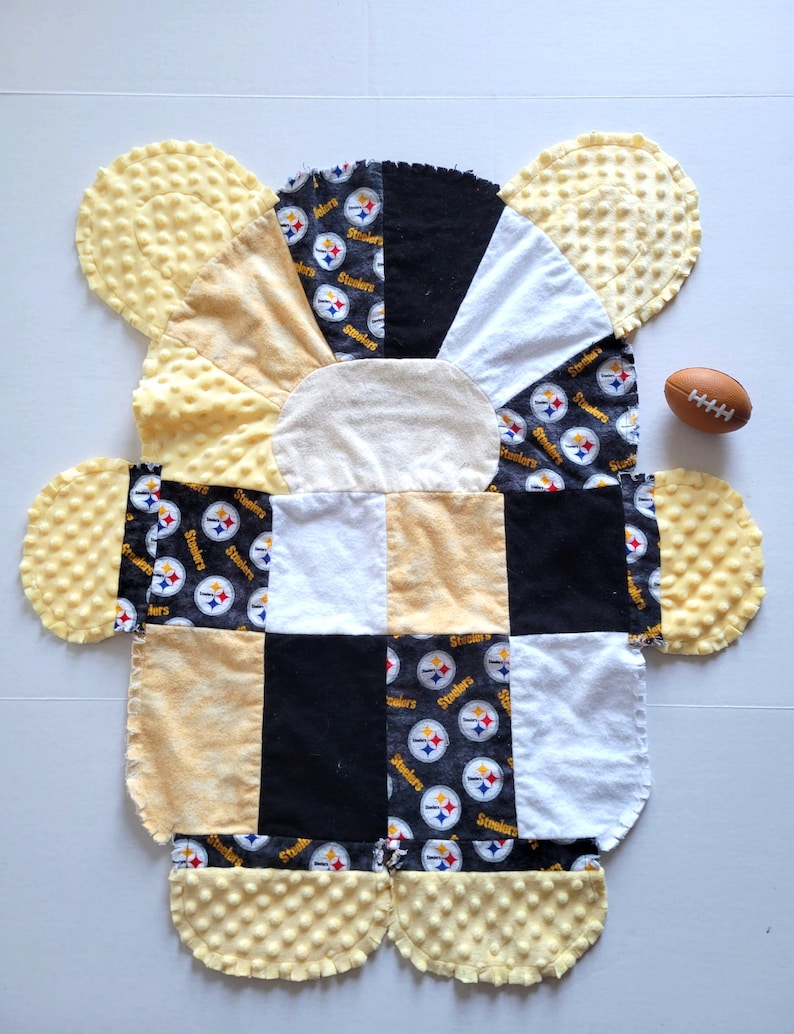 Pittsburgh Steelers Baby Bear Rag Quilt Pittsburgh Steelers - Etsy