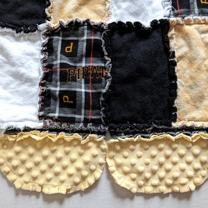 Pittsburgh Pirates Baby Bear Rag Quilt, Toddler Blanket, Pittsburgh ...