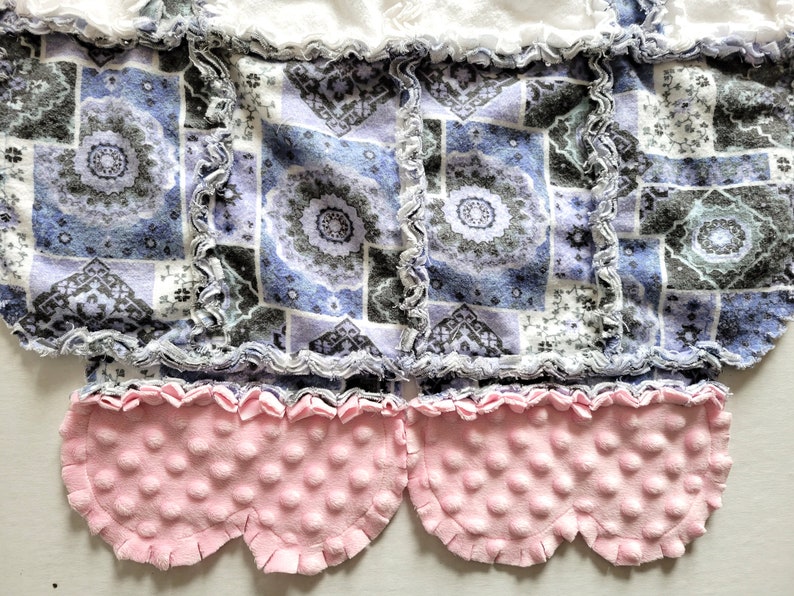 Pig Baby Rag Quilt Toddler Blanket Pig Baby Gift - Etsy