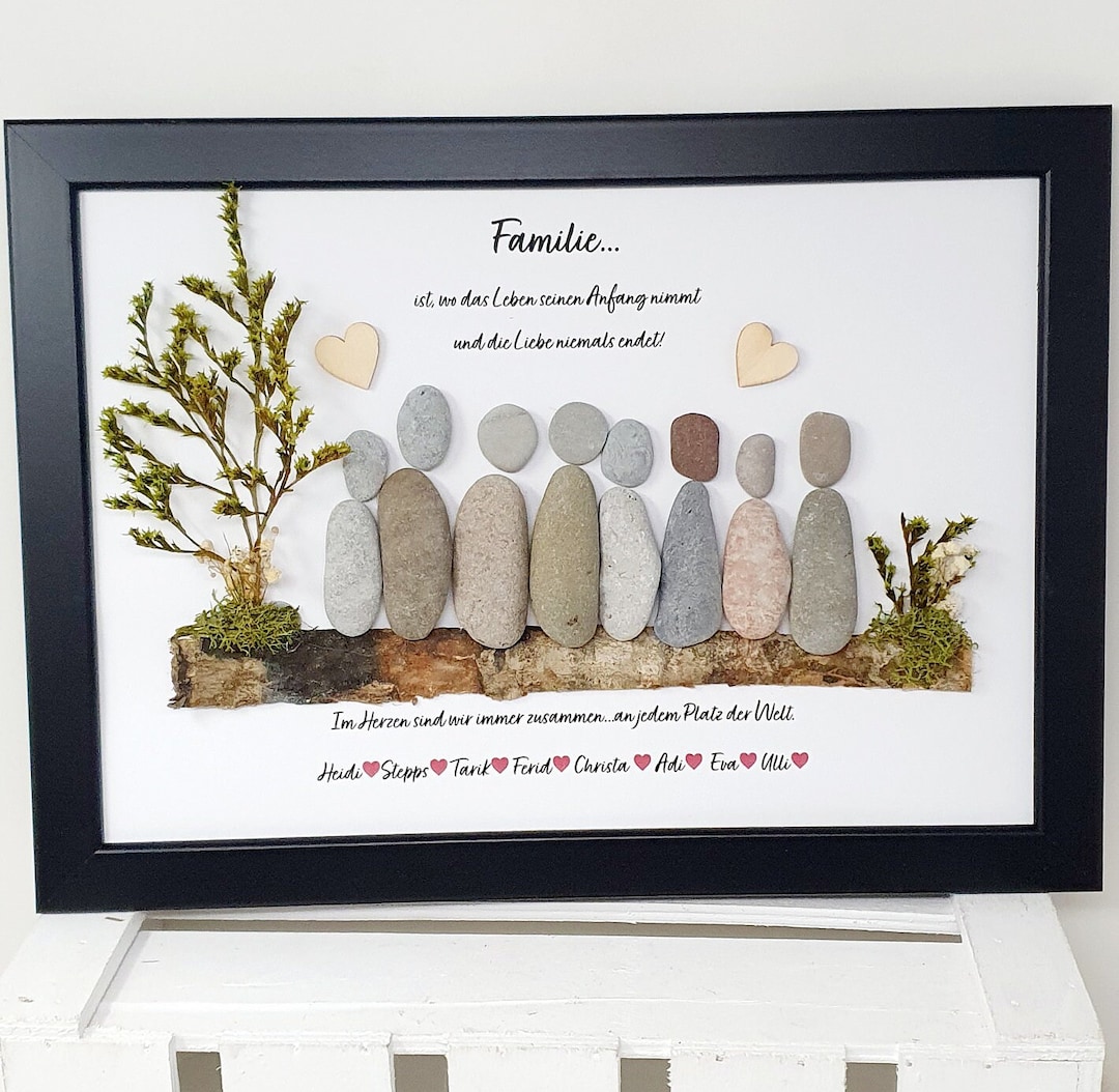 Cadeau Famille est où la vie Famille Photo Amour Gratitude Bonheur ...