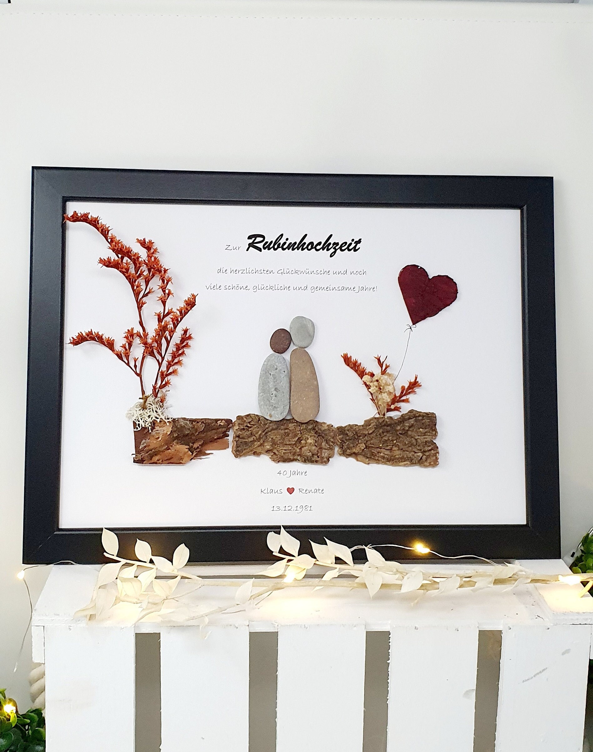 Wunderschöne Rubinhochzeit Geschenk Selber Machen Bild