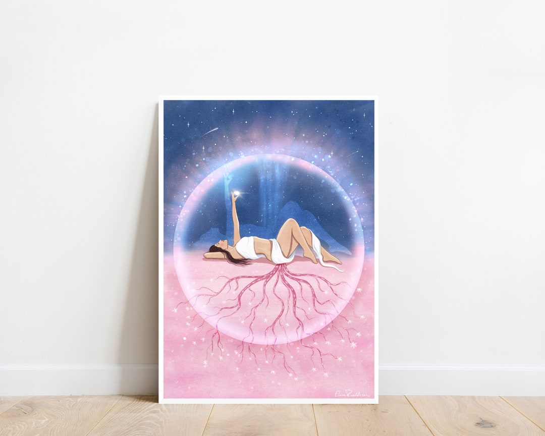 Growing Roots, Handmade Illustration, Spiritual Art - Etsy