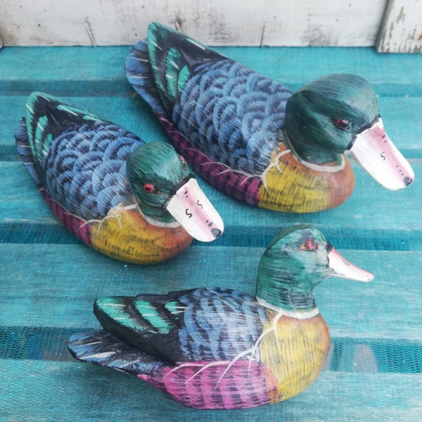 Antique Wooden Ducks - Etsy