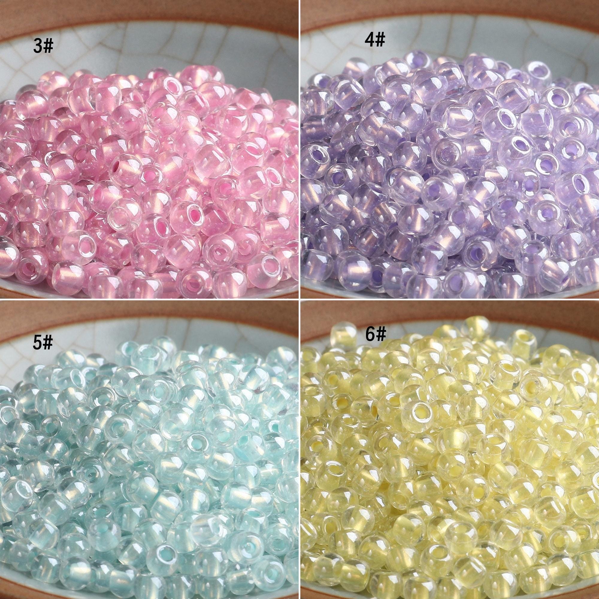 4mm Transparent Core Glass Seed Beads: Pastel Glazed Beads, 260pcs - Etsy