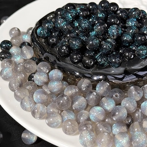 100 Star Sparkle Resin Beads: DIY Jewelry Making, 8-10mm - Etsy
