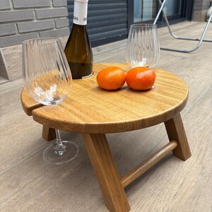 Wine Table - Tapas Table - Small Wood Table - Picnic - Etsy