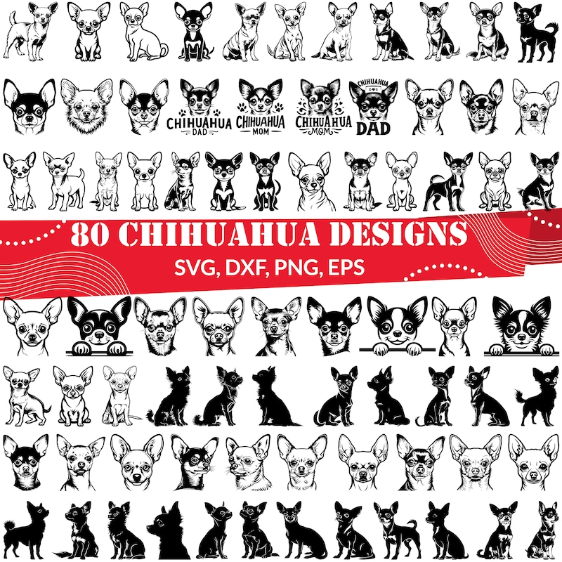 Chihuahua Outline Drawing - Etsy