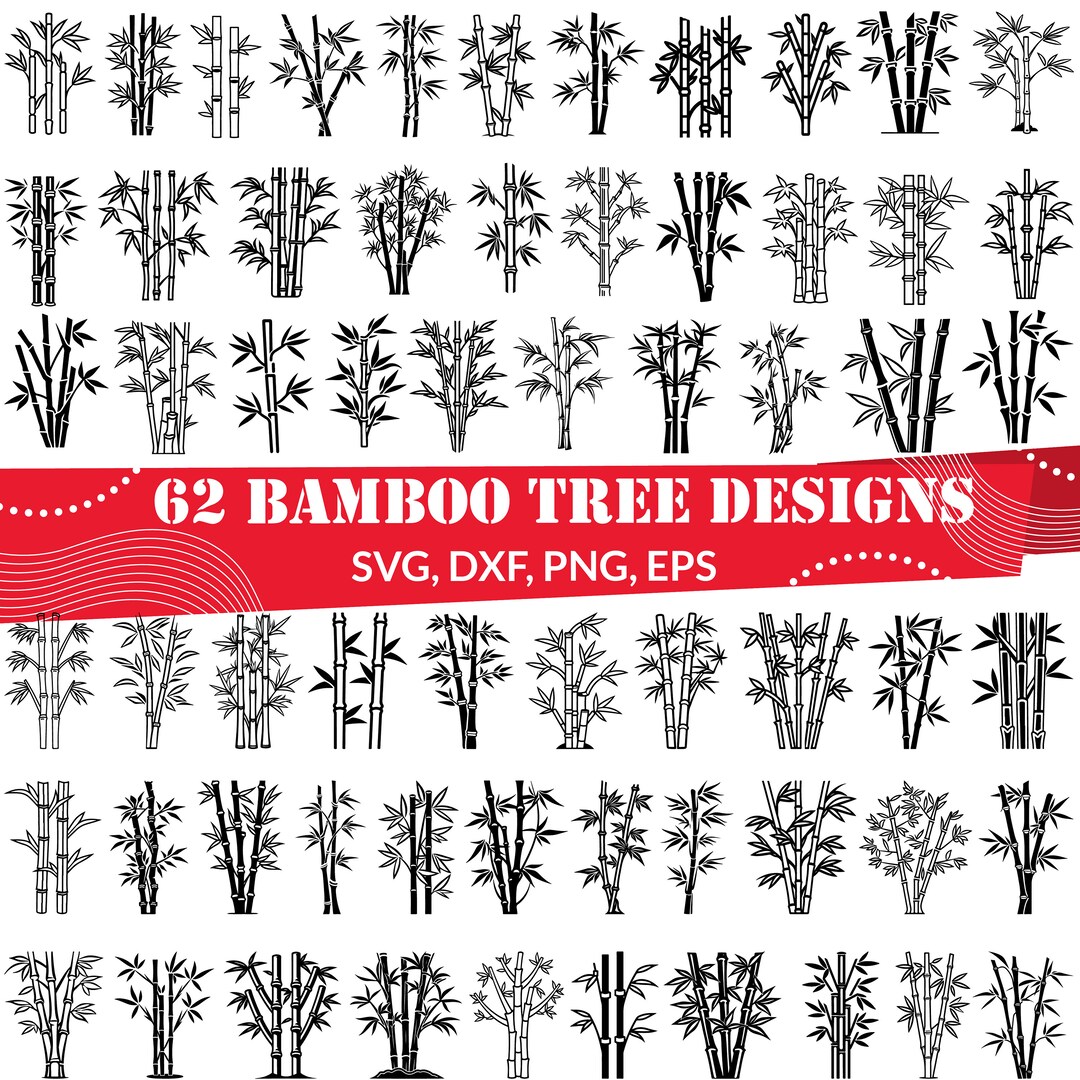 Bamboo Tree SVG Bundle, Bamboo Tree Dxf, Bamboo Tree Png, Bamboo Tree ...