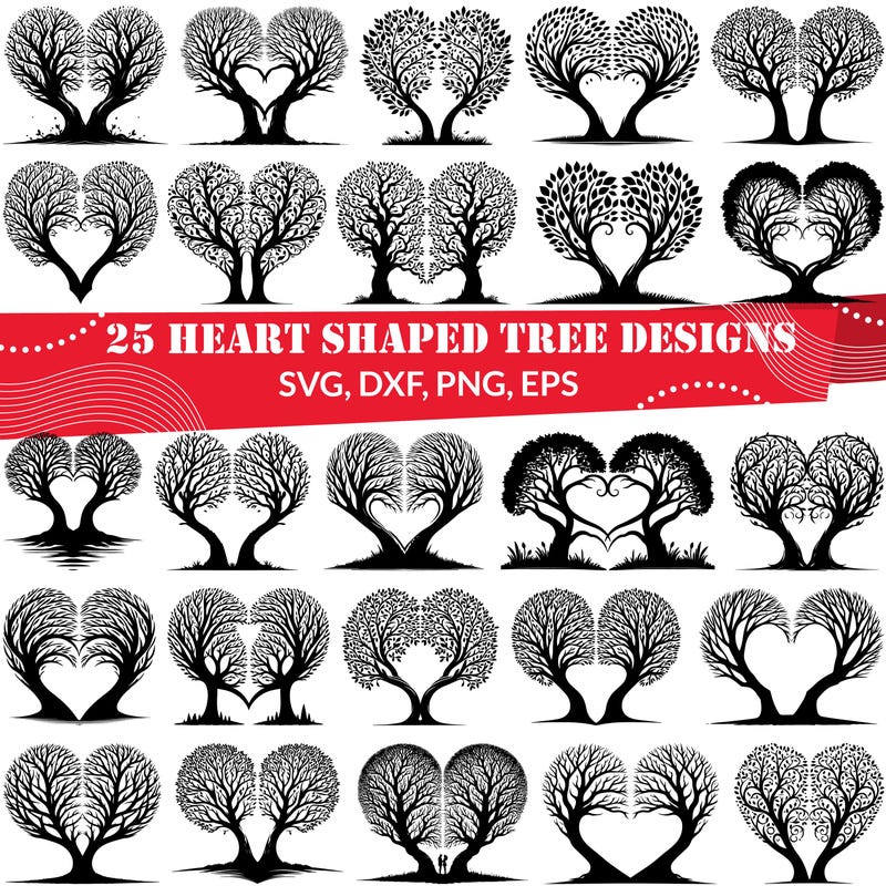 Carved Heart Tree - Etsy