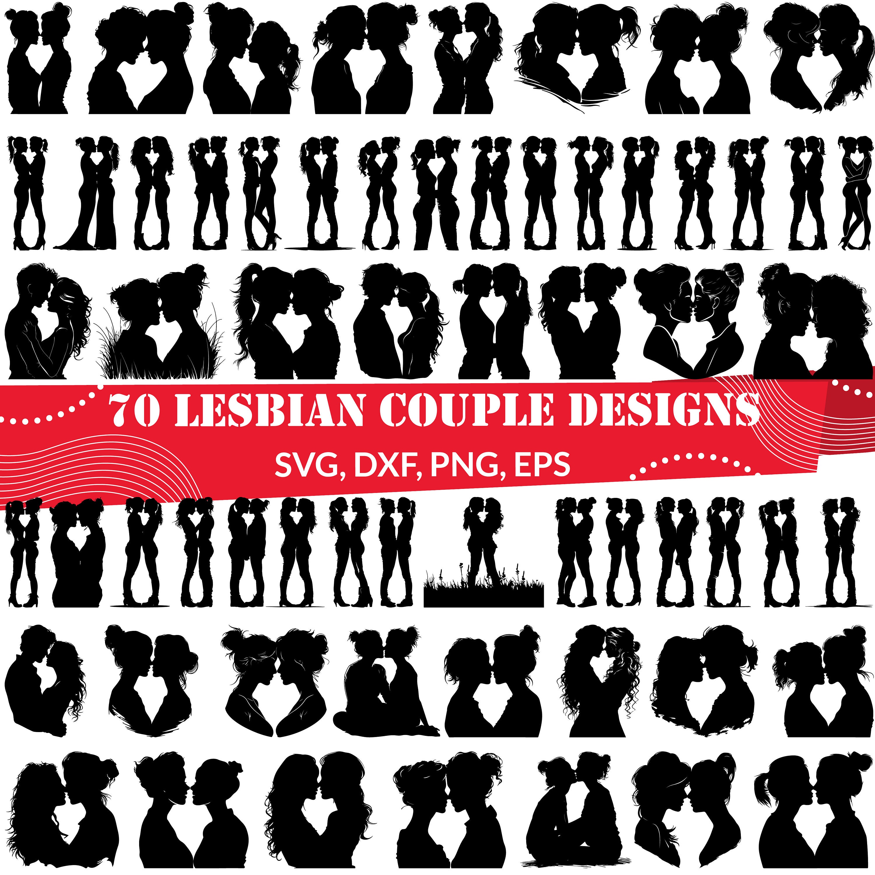 Lesbian Couple Svg Bundle Woman Lovers Svg Homosexual Svg Lesbian
