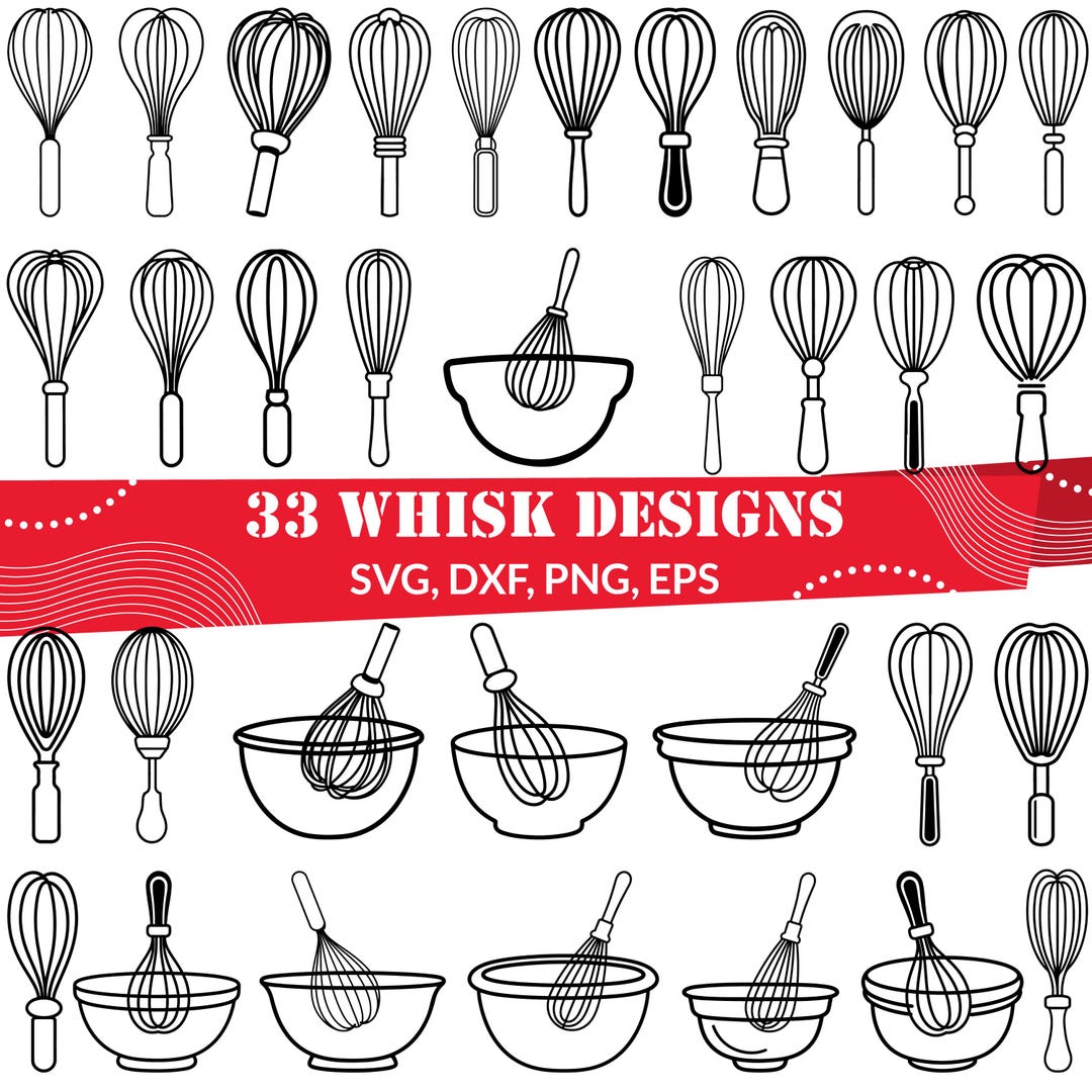 Whisk SVG | Kitchen Utensil Clipart | Baking Tool Vector - Etsy