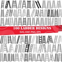 Ladder SVG Clipart: Silhouette Vector Graphics (digital Download) - Etsy