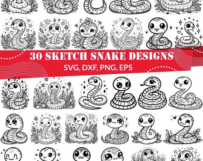 Cute Snake Svg, Jungle Animals Clipart, Cartoon Snake Svg, Baby Snake ...