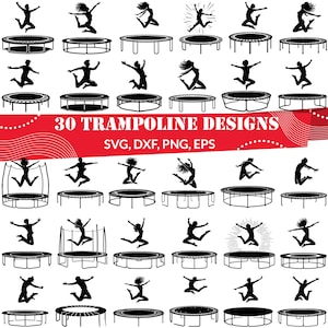 Trampoline SVG Bundle, Trampoline Dxf, Trampoline Png, Trampoline ...