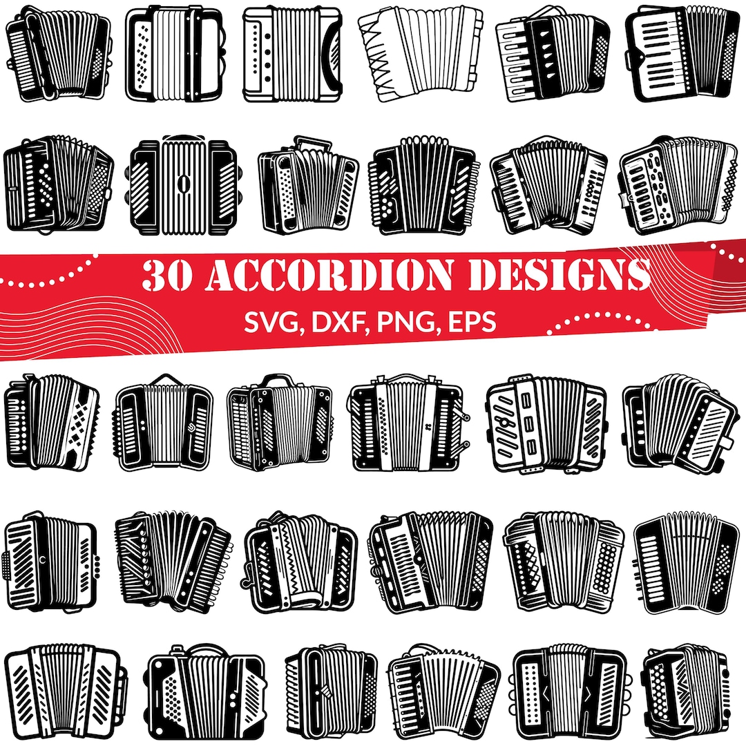 Accordion SVG Bundle, Accordion Dxf, Accordion Png, Accordion Eps ...