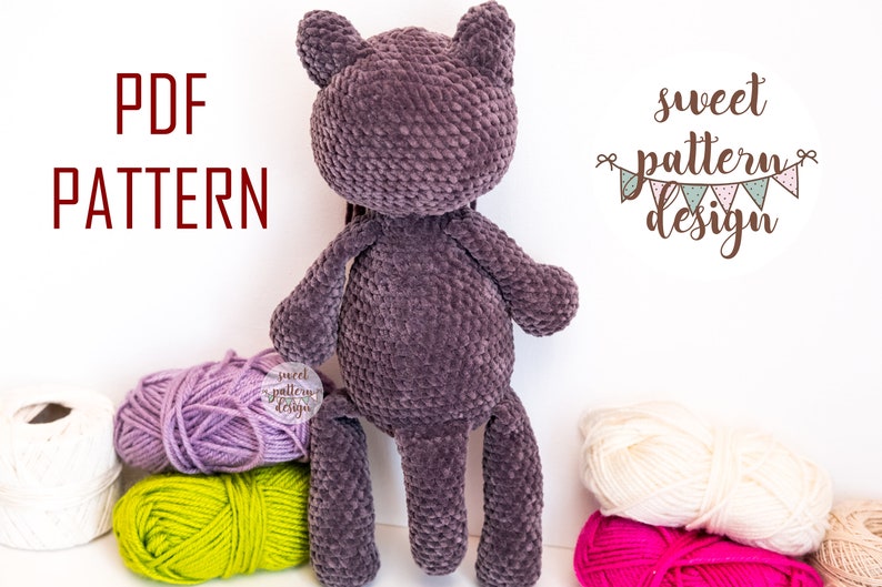 Amigurumi Big Cat Crochet Pattern Amigurumi Cat Cat Pattern - Etsy